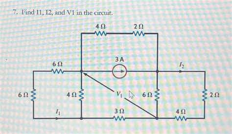 solved find i1 i2 ﻿and v1 ﻿in the circuit