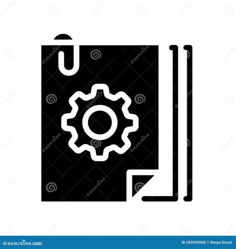 Document Vector Icon Technical Documentation Illustration Sign Manual Symbol Stock Vector