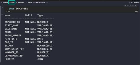 Sql Notebooks In Oracle Sql Developer For Vs Code