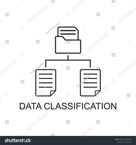 Data Classification Icon Technology Icon Stock Vector Royalty Free