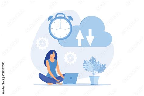 Automatically Back Up Files To Cloud Storage Modern Graphic Element For Landing Page Empty