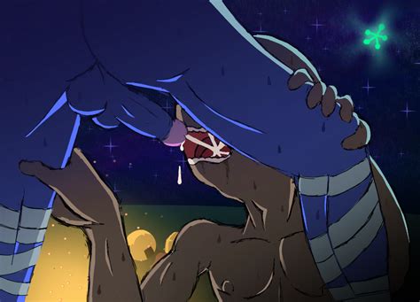 Rule 34 Background Bald Bald Man Bandaged Leg Bandages Blue Balls Blue Skin Cum Drip Cum In