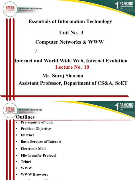 10 Internet And World Wide Web Internet Evolution Pdf
