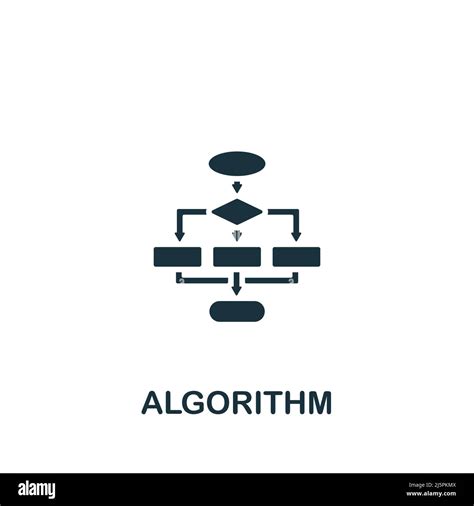 Algorithm Icon Monochrome Simple Artificial Intelligence Icon For