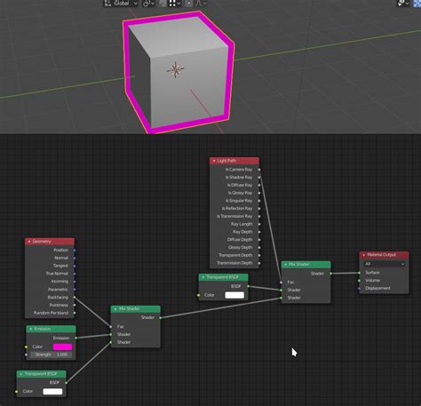 Rendering Make A Mesh Inside Another Mesh Appear Over The The Outer Mesh Blender Stack Exchange