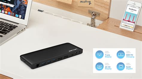 UMD USB C K Triple Display Multi Function Dock Wavlink Com