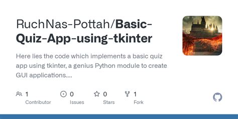 Github Ruchnas Pottahbasic Quiz App Using Tkinter Here Lies The Code Which Implements A