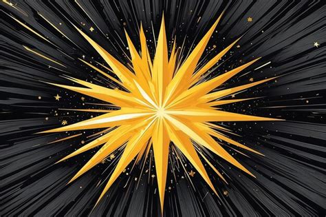 Premium Photo Yellow Exploding Star Textured Surface Background