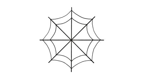 How To Draw A Spider Web Step By Step Hand Of Art