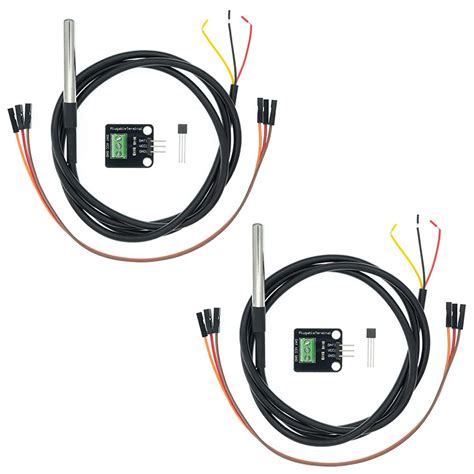Pack Temperature Sensor Module Kit With Waterproof Stainless Steel Probe Temperature Sensor