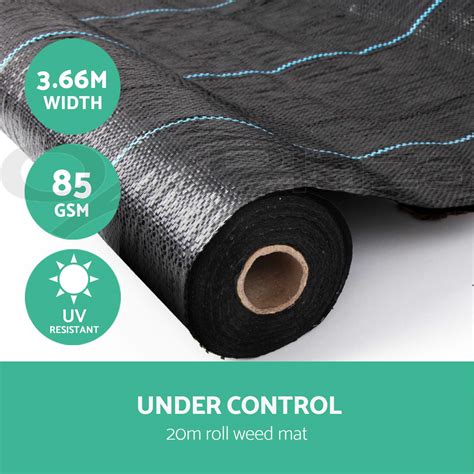 Instahut Weedmat Weed Control Mat Matting Woven Fabric Plant Pe 20 200m