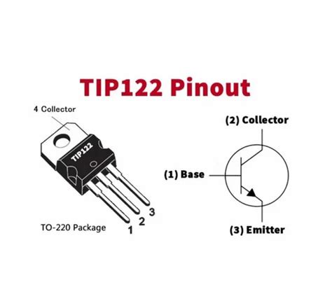 Tip122 Npn Power Darlington Transistor 100v 5a To 220 Package At ₹ 15 Piece Npn Bipolar