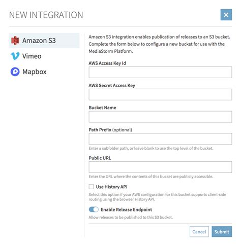 How To Connect An Amazon Web Services S3 Bucket Platform Help Center