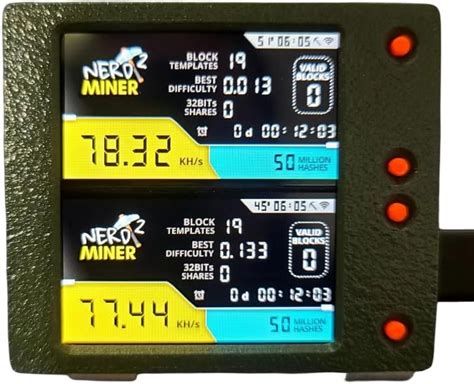Nerdminer S19mini 156khs T Display S3 Bitcoin Nerd Miner T Display S3 78khs 2