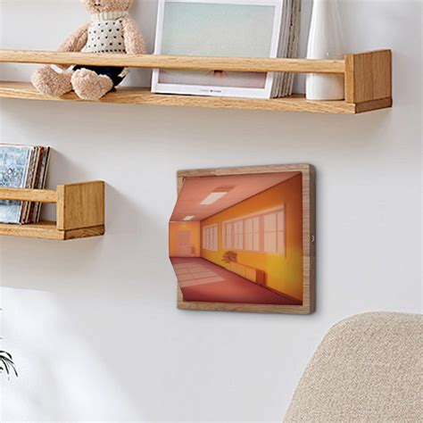 RXMEKW 3 D Naked Eye Visual Night Light 3 D Ilusion Lamp Wall Lamp