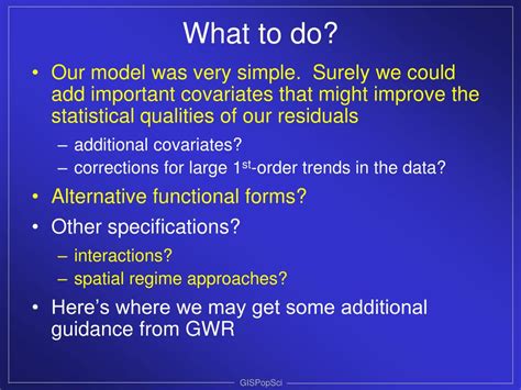 Ppt Advanced Spatial Analysis Spatial Regression Modeling Powerpoint Presentation Id4802458