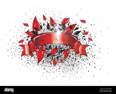 Detailed Celebrate Banner Scroll Ribbon With Dirty Background Stock Vector Image And Art Alamy