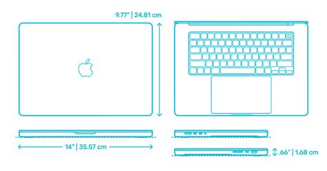 Apple Macbook Pro 16” 5th Gen Dimensions And Drawings