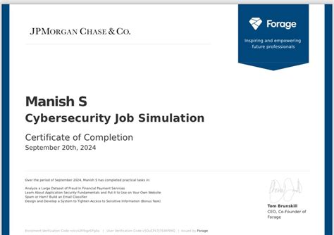 Cybersecurity Learning Jpmorgan Forage Careerdevelopment Manish S