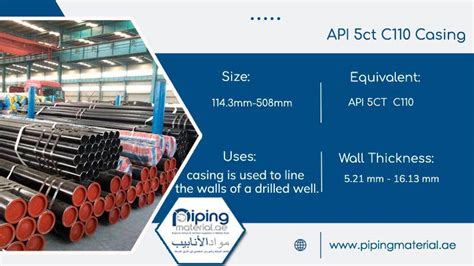 API 5ct C110 Casing And Grade C110 Tubing Material Suppliers In UAE