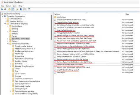 New Group Policies In Windows 11 2022 Start Menu Taskbar Winget