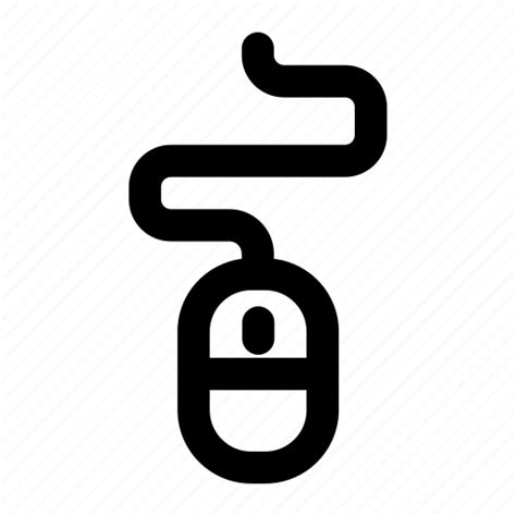 Mouse Computer Click Cord Device Cursor Icon Download On Iconfinder