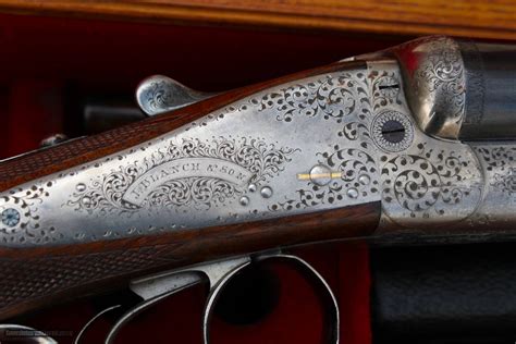 John Blanch And Son Cased 12 Ga Back Action Sidelock 2 34 Chambers No