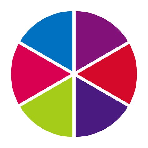 Circle Divided Into Six Equal Segments Circle Divided Infographic