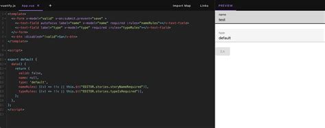 Bug Report Vform Validation Model Value Is Null Instead Of True When Form Is Valid
