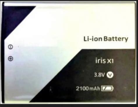Giffen Goods Iris X Mobile Battery Battery Type Lithium Ion Capacity Mah At Rs In