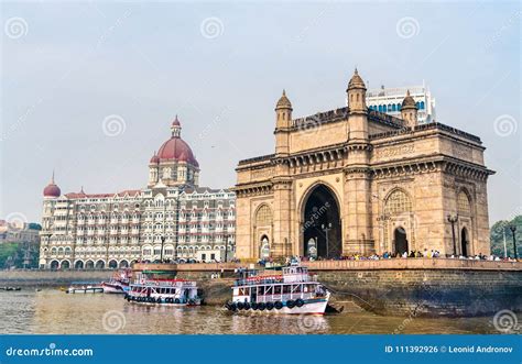 The Gateway Of India And Taj Mahal Palace As Seen From The Arabian Sea