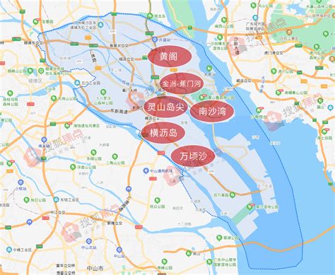 南沙自贸区板块图 南沙自贸区规划图 大山谷图库