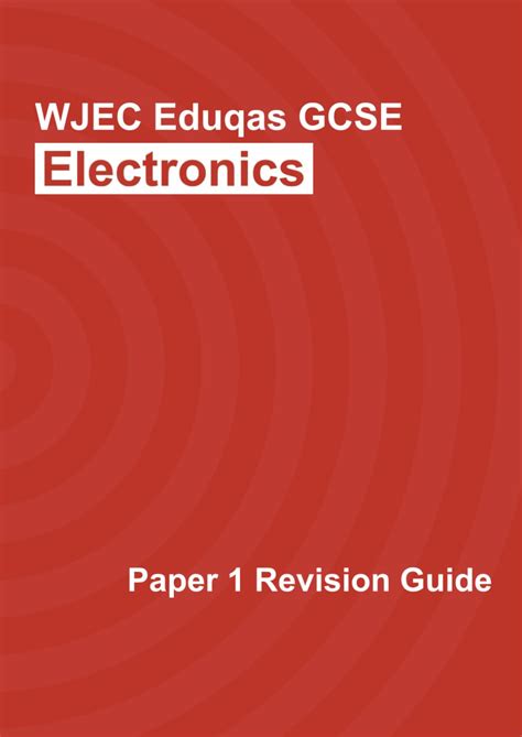 Wjec Eduqas Gcse Electronics Exam Paper 1 Revision Guide Desertcart India
