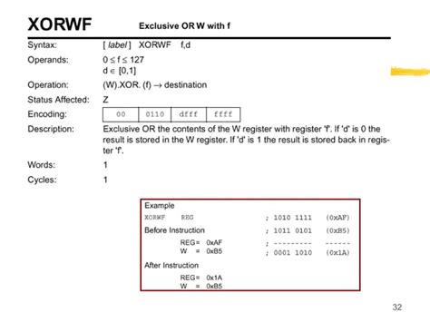 pic instruction pdf microprocessor microcontroller ppt