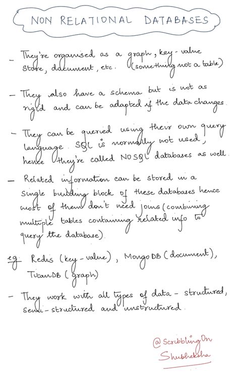 non relational databases
