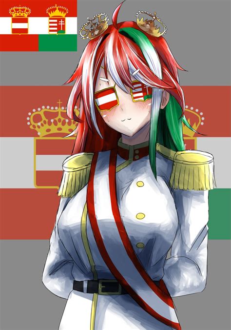 Countryhumans Austria Hungary Милые рисунки Рисунки девушки