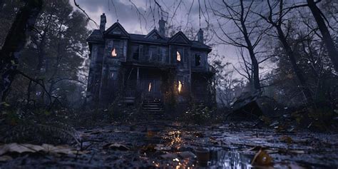 Haunted House Ar App Augmented Reality Ghost Tour Interactive Haunted House Ar Premium Ai