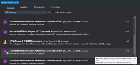 the c project is targeting netframework version v4 7 1 which