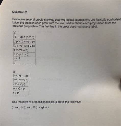 solved question 2 below are several proofs showing that two