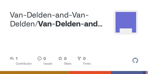 Github Van Delden And Van Delden Van Delden And Van Delden