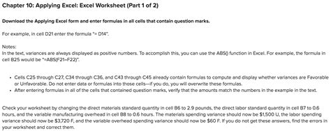 Solved Chapter Applying Excel Excel Worksheet Part Chegg Com