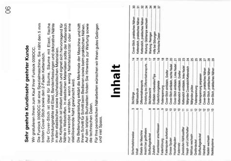 Bedienungsanleitung Bernina Bernette Funlock 009 Dcc Seite 4 Von 26