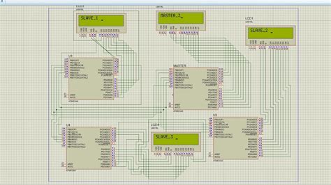 Spi Multiple Slave Communication Program With Proteus Simulation Youtube