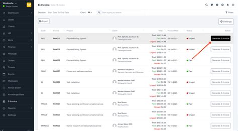 E Invoicing Module For Worksuite Crm By Ajay138 Codecanyon