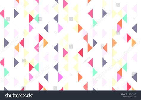 Cute Triangle Pattern Colorful Abstract Background Stock Vector