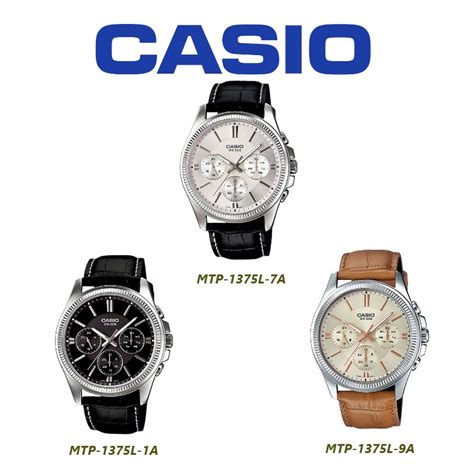 Casio Enticer Series Mens Watch Mtp 1375l Shopee Malaysia