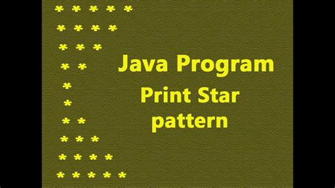 How To Print Star Pattern In Java Hindi Youtube