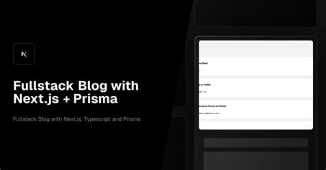 Fullstack Blog With Nextjs Prisma