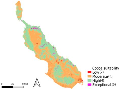 Cocoa Suitability Map Of Bougainville Adapted From Singh Et Al 41