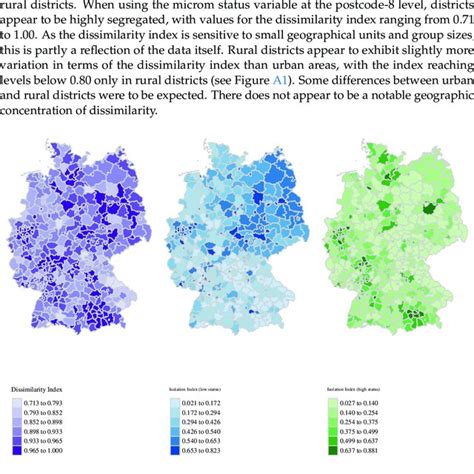 Segregation Indices By Districts 2015 Source Microm Geobasis Debkg